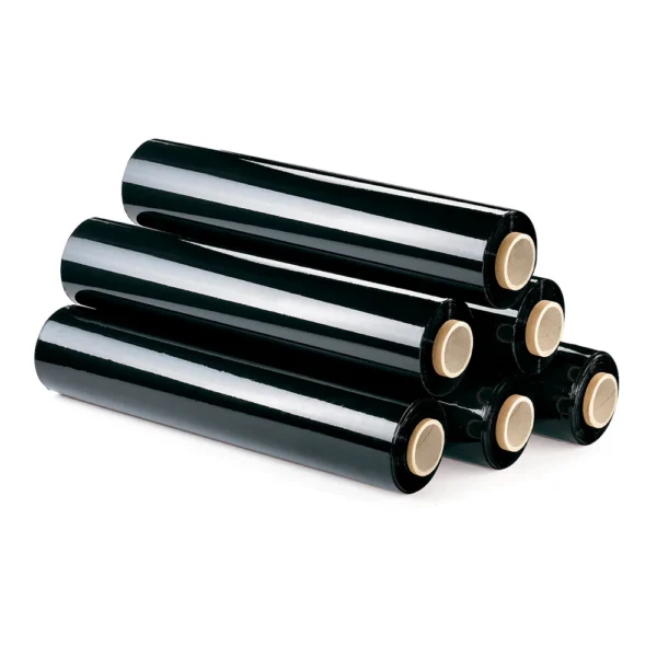 Rollo Film Stretch Negro 2.3 kg - Megaplas